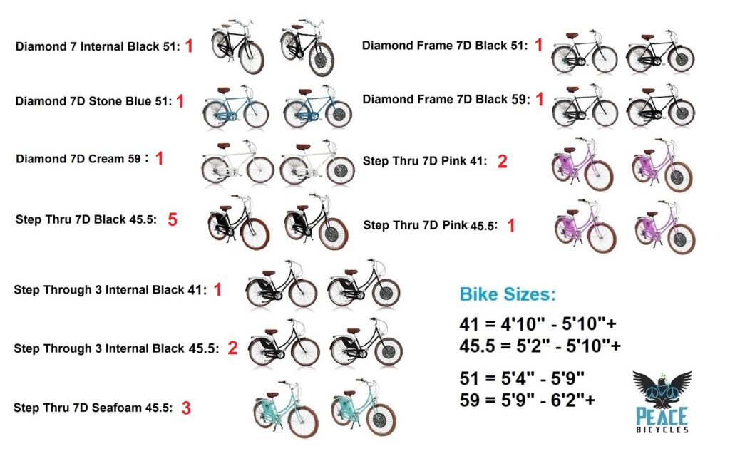 Step Through Bike - Vintage Dutch style City Bike | Peace Bicycles
